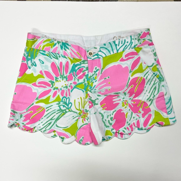 Lilly Pulitzer | Shorts | Lilly Pulitzer Buttercup Short 9986 Flamingo Pink Dont Give A Cluck ...